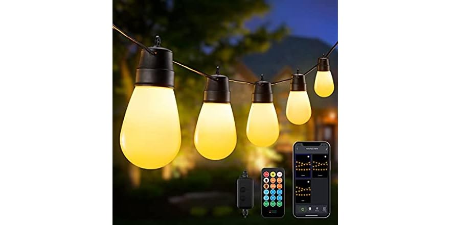 58FT Brightown Smart Outdoor String Lights