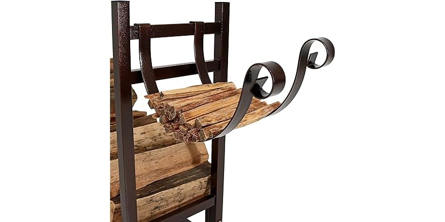 Sunnydaze Décor Log Rack w/ Kindling Holder