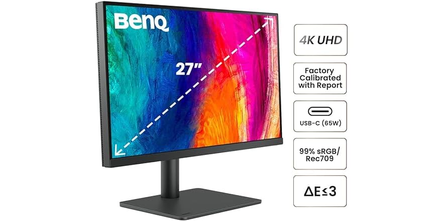 BenQ PD2705U 27" LED Backlit 4k UHD IPS Monitor