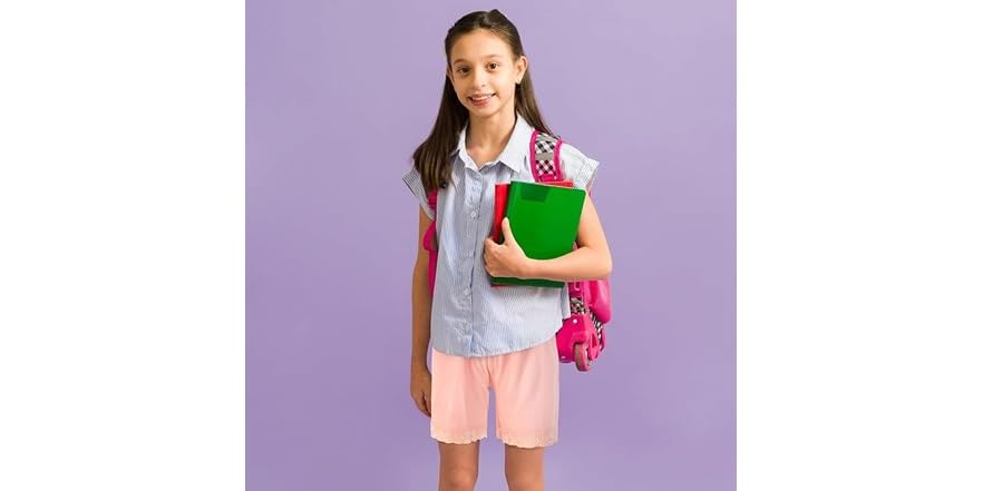 8 Pack Girls Active Shorts