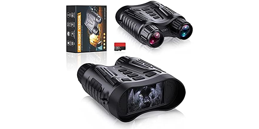 Night Vision Binoculars, 3.2''Large Screen