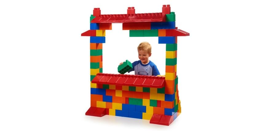 128-Piece Mighty Big Blocks Set - Kids & Toys