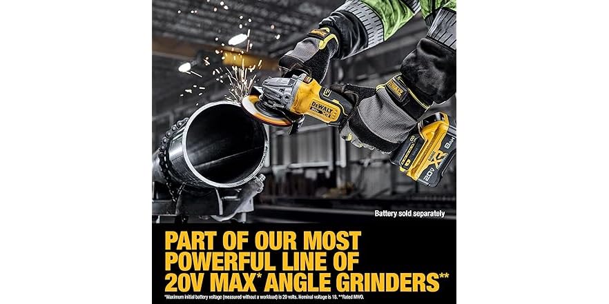 DEWALT DCG410VSB 20V MAX* XR Paddle Switch Grinder