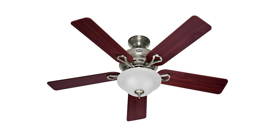 52-Inch Traditional Ceiling Fan, Cherry