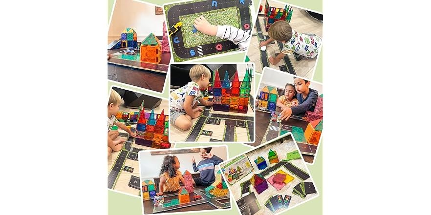 Magnetic Tiles Road Toppers Set