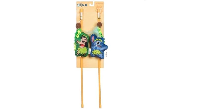 Disney for Pets Lilo and Stitch 2pk Feathered Wand