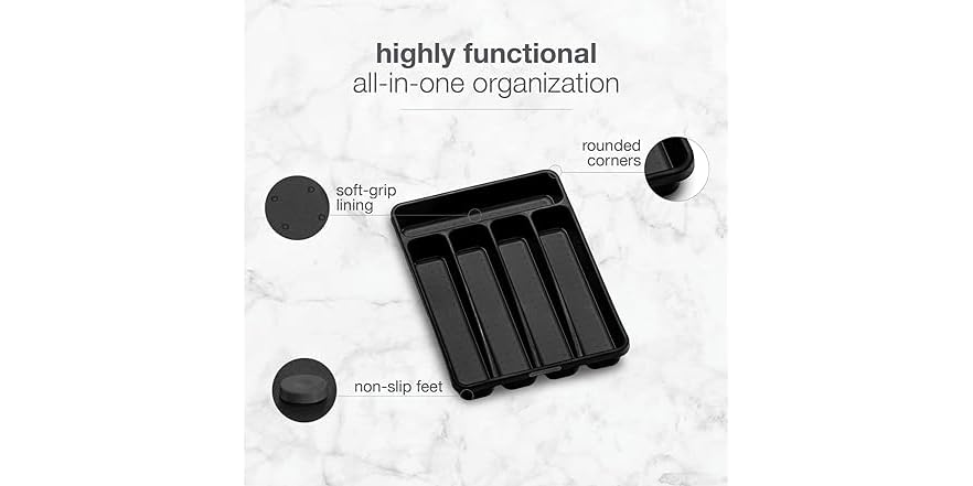 Madesmart Antimicrobial Silverware Tray
