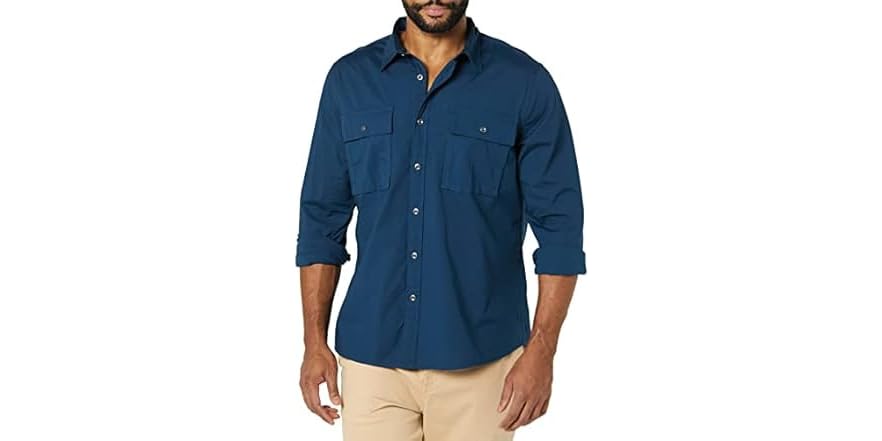 Amazon Essentials Men Slim-fit Long-sleeve Shirt