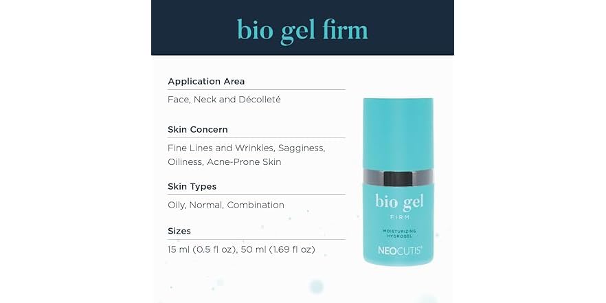 NeoCutis Bio Gel Firm Moisturizing Hydrogel