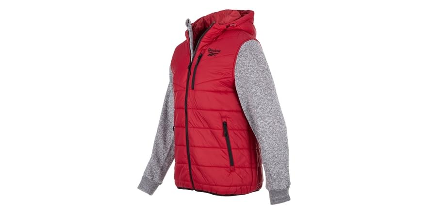 Reebok Men's Sweater Sleeves Puffer Vest