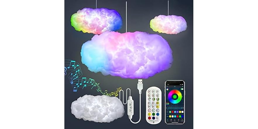 3D Cloud Lightning Light Kit With App