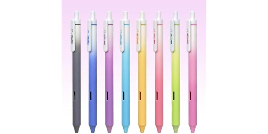 WRITECH Gel Pens Fine Point: Retractable