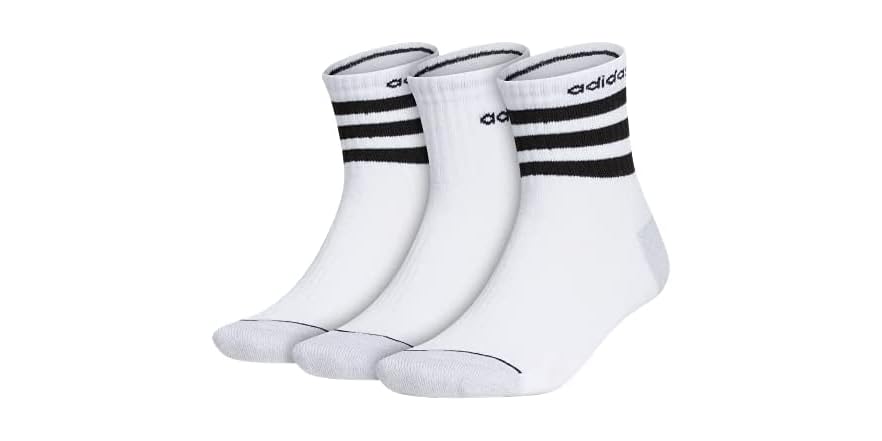 adidas Men's High Quarter Socks (3-Pair)