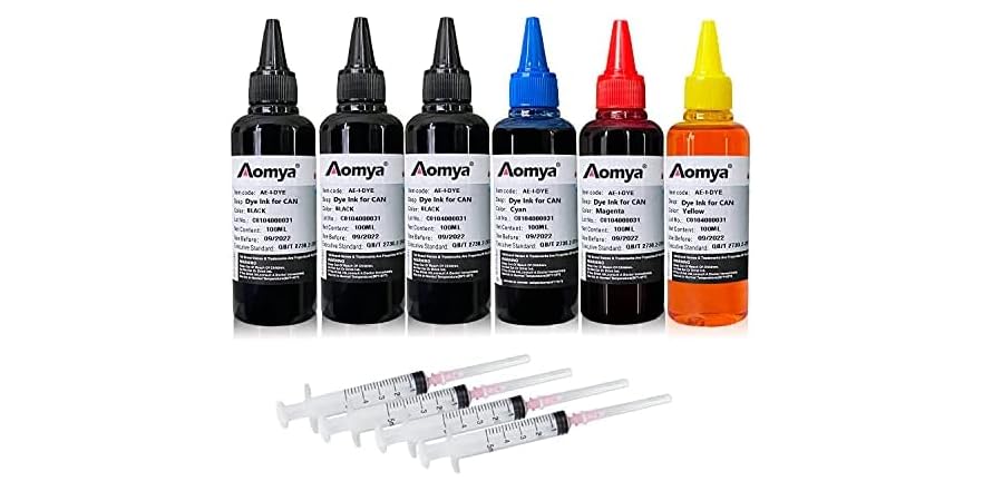 4 Pack 100ml Canon Ink Refill Kit