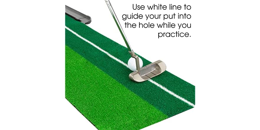 Putting Green with Gravity Fed Golf Ball Return