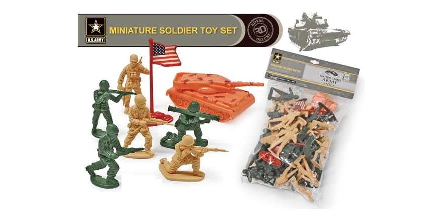 U.S. Army Toy Soldier Bundle (50 pcs)