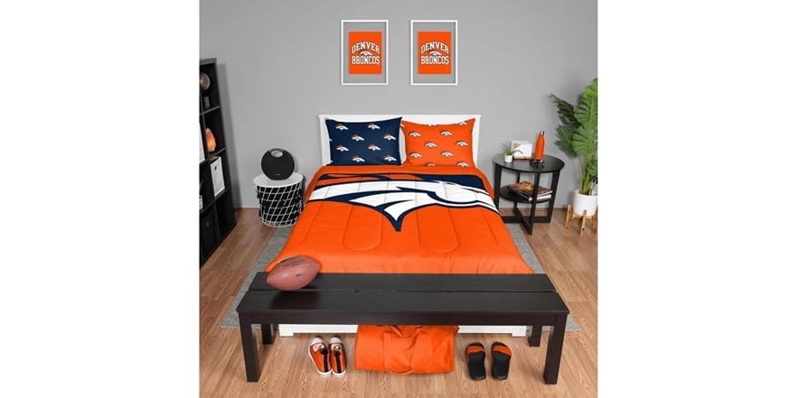 FOCO NFL Team Color Bed In a Bag Comforter Bedding 5 Piece