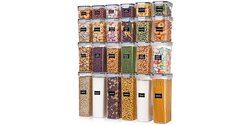 Vtopmart 24-Piece Plastic Airtight Containers