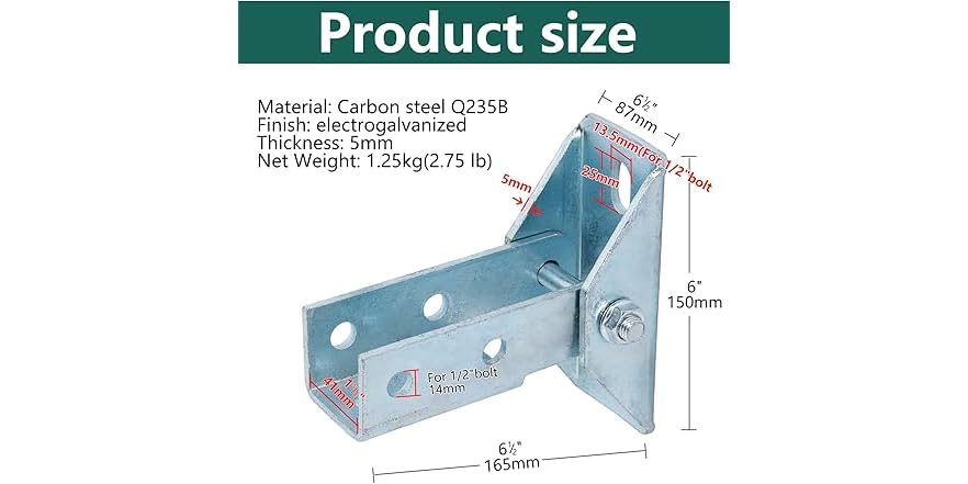 MYZHRE Adjustable Brace Fitting 2pc