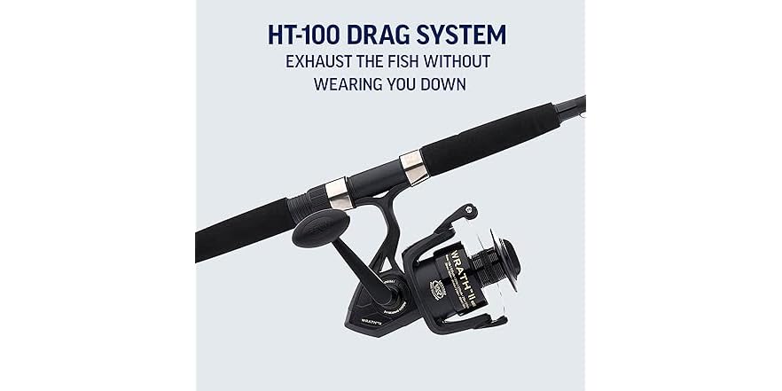 PENN 7' Wrath II Fishing Rod Spinning Reel ML