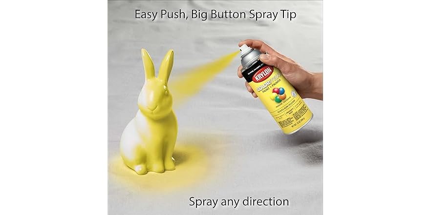 Krylon COLORmaxx Spray Paint Yellow