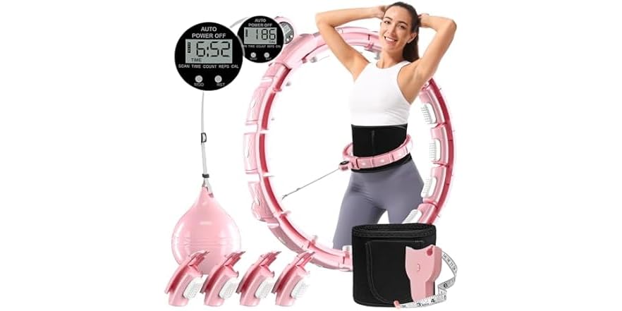 Smart Weighted Workout Hoop With Ruler
