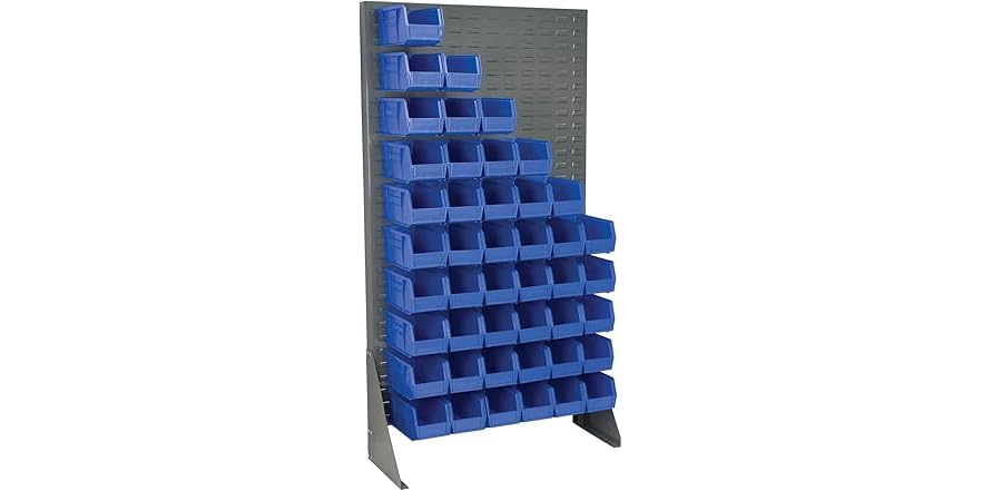 Akro-Mils Single-Sided Steel Louvered Panel Rack