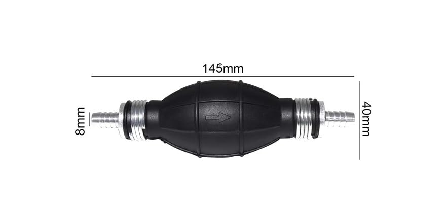 2 Pack Rubber Fuel Pump Primer Bulb