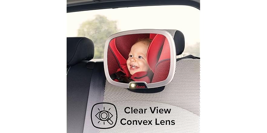 Diono Easy View Plus Baby Car Mirror wit