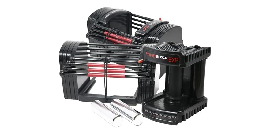 PowerBlock EXP Adjustable Dumbbell Set Stage 1, 2 or 3