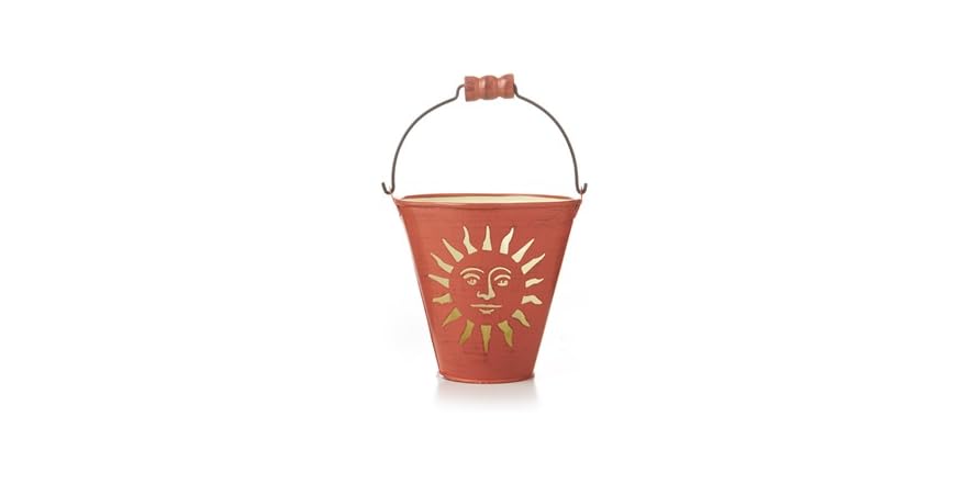 Mini Mexican Sun Garden Bucket Candle