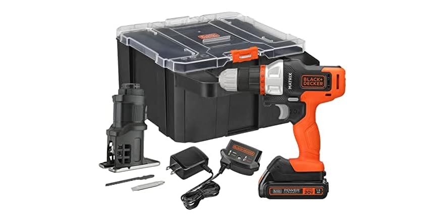 BLACK+DECKER MATRIX 20V MAX* Drill + Jigsaw Kit