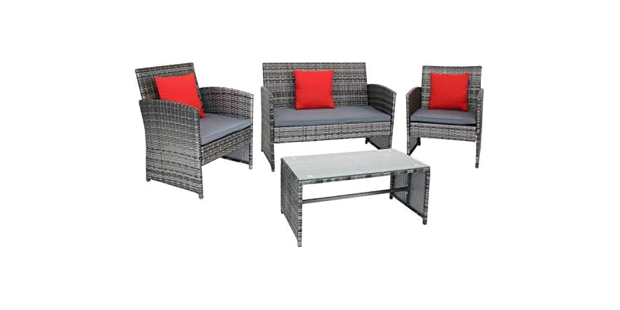 Sunnydaze Décor Ardfield 4-Piece Patio Set