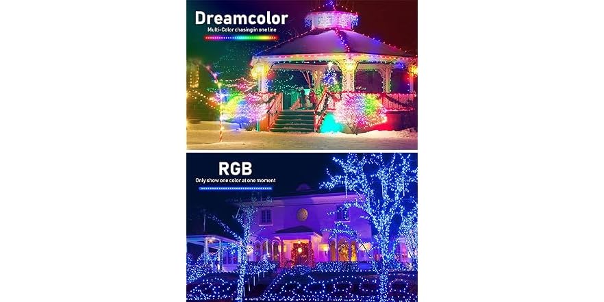Popotan Wifi Outdoor Christmas Lights 33Ft
