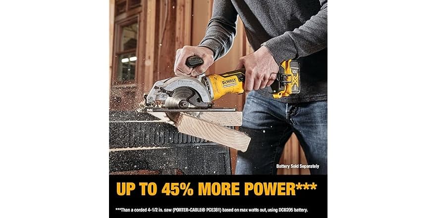 DEWALT DCS571B ATOMIC 20V MAX* 4.5in Circular Saw