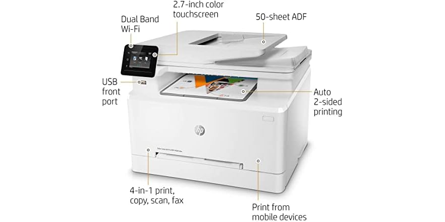 HP Laserjet Pro M281cdw AIO Wireless Printer