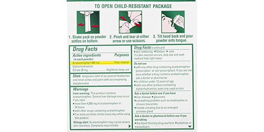 Goody's PM Nighttime Powder 16 Packets