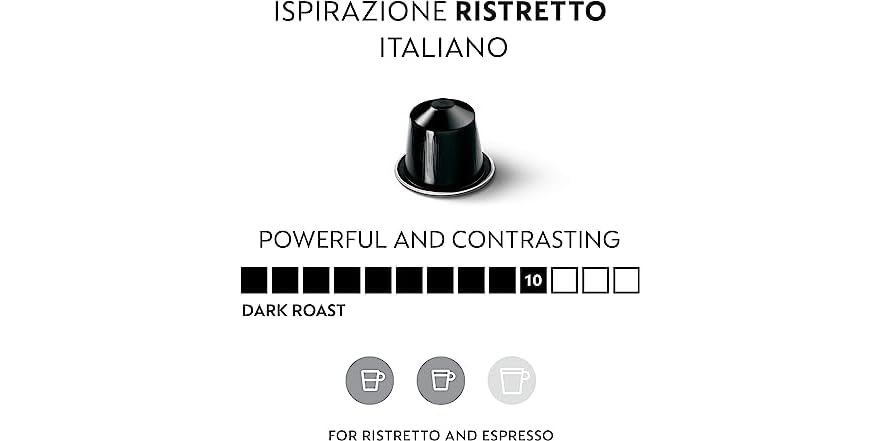Nespresso Capsules OriginalLine, Ristretto Intenso, 100 Pods
