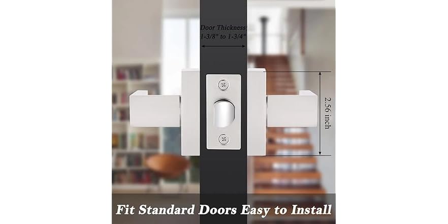 Square Lever Door Lock Handle Lockset