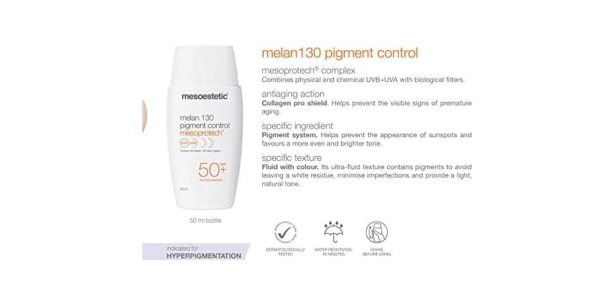 Mesoestetic Mesoprotech Melan Cream SPF 130+, 50 ml