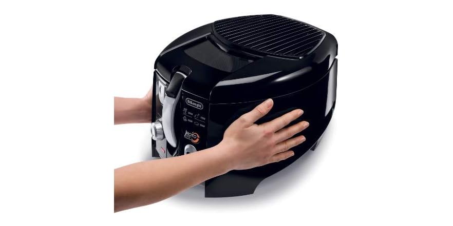 DeLonghi Roto Deep Fryer, Black/Silver