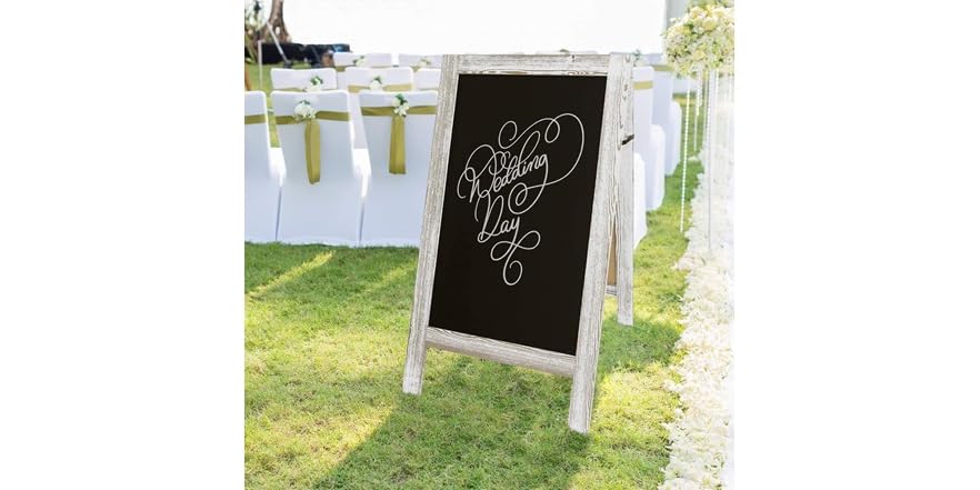 Large Wooden 40"X20" Chalkboard Display