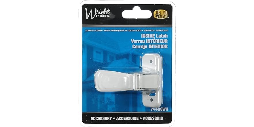 Heavy Duty Inside Door Latch; White Finish