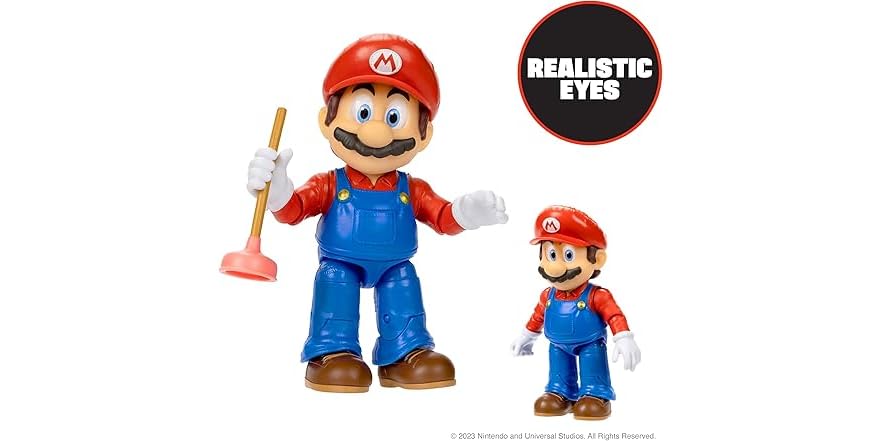 Mario Figure with Plunger Accessory