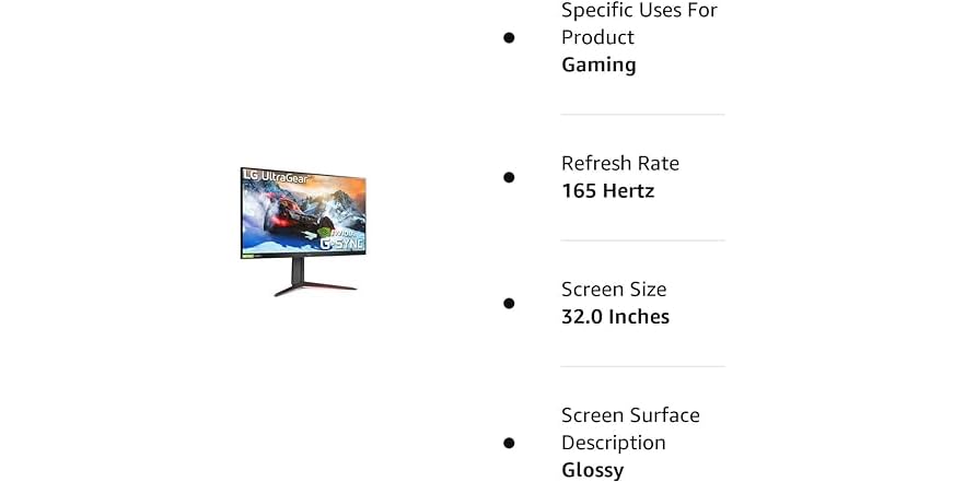 LG 32" UltraGear QHD NVIDIA G-Sync Monitor (Open Box)