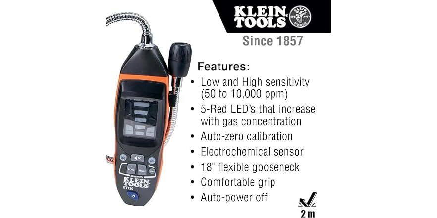 Klein Tools ET120 Gas Leak Detector