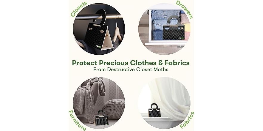 BugMD Clothes Moth Boss Traps- Choose Size & Color