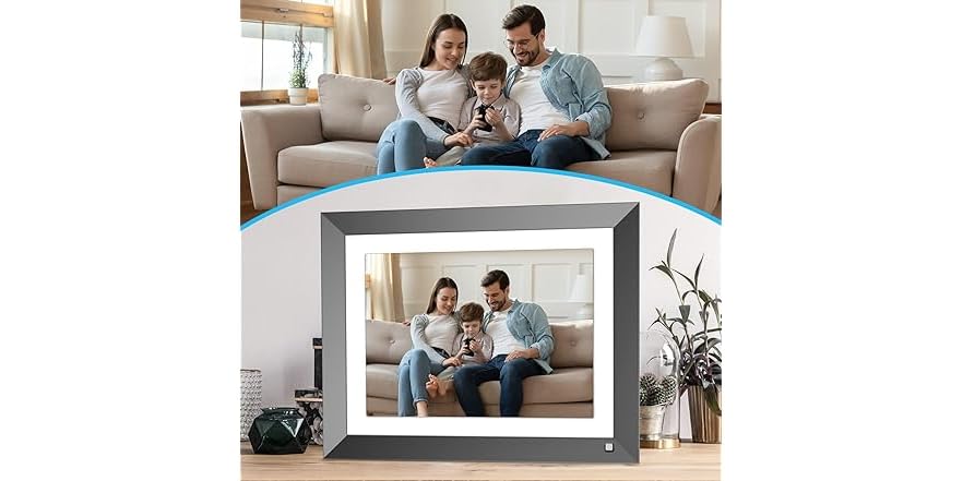FULLJA Dual-WiFi Digital Photo Frame