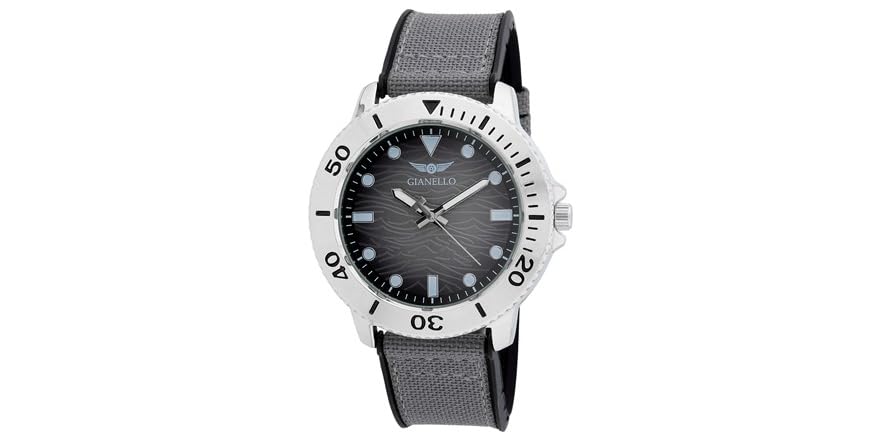 Gianello Men's 46mm Jacque Strap Watch