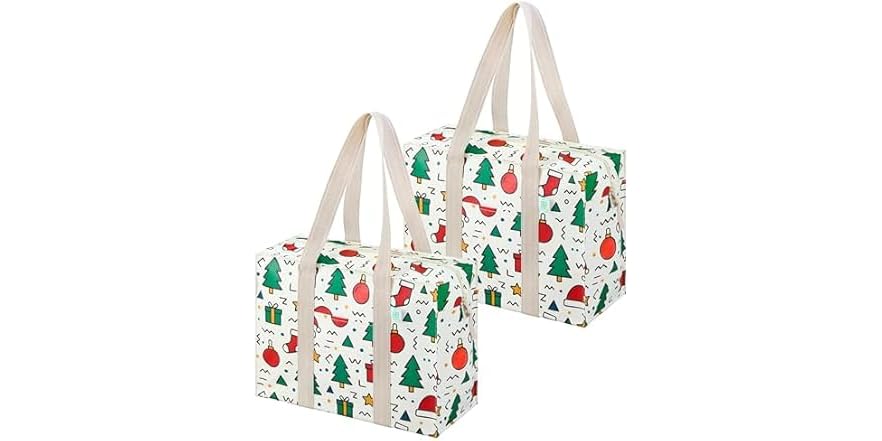 VENO Tote Bag with Zipper, Reusable, 4.8 Gal